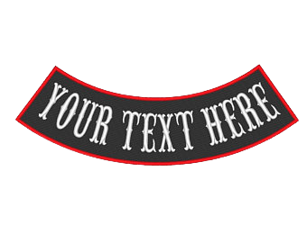 Custom Made Embroidered Rocker Patches / Badges - Side, Front or Rear ...