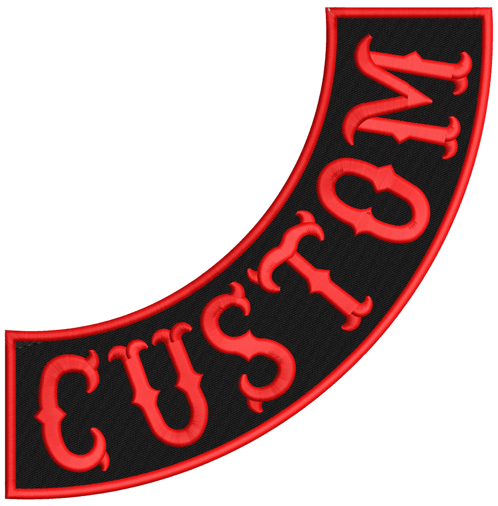 Custom Made Embroidered Rocker Patches / Badges - Side, Front or Rear ...