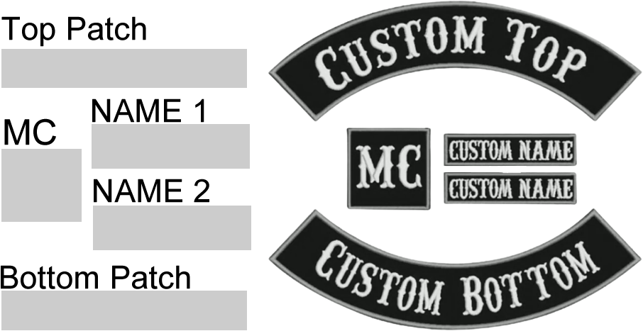 Rocker Patches Sets - Ace Patches